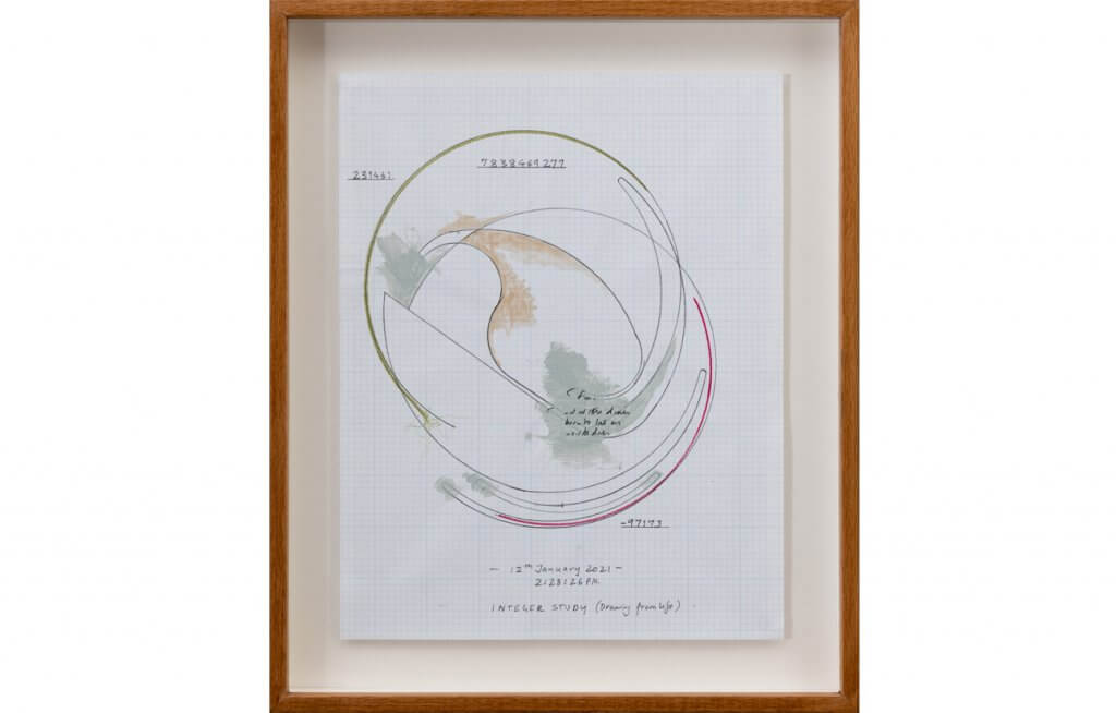 Integer Study (drawing from life) - Jitish Kallat