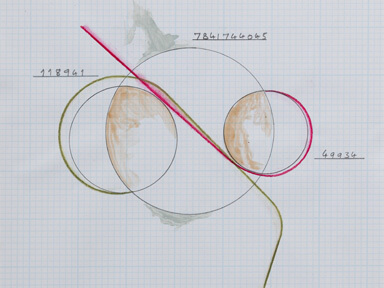 Integer Study (drawing from life) - Jitish Kallat